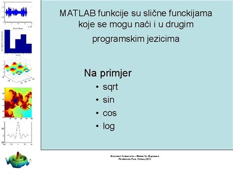 Predefinirane Ugradjene Matlab Funkcije Lekcija 2 Branislav Vuksanovic
