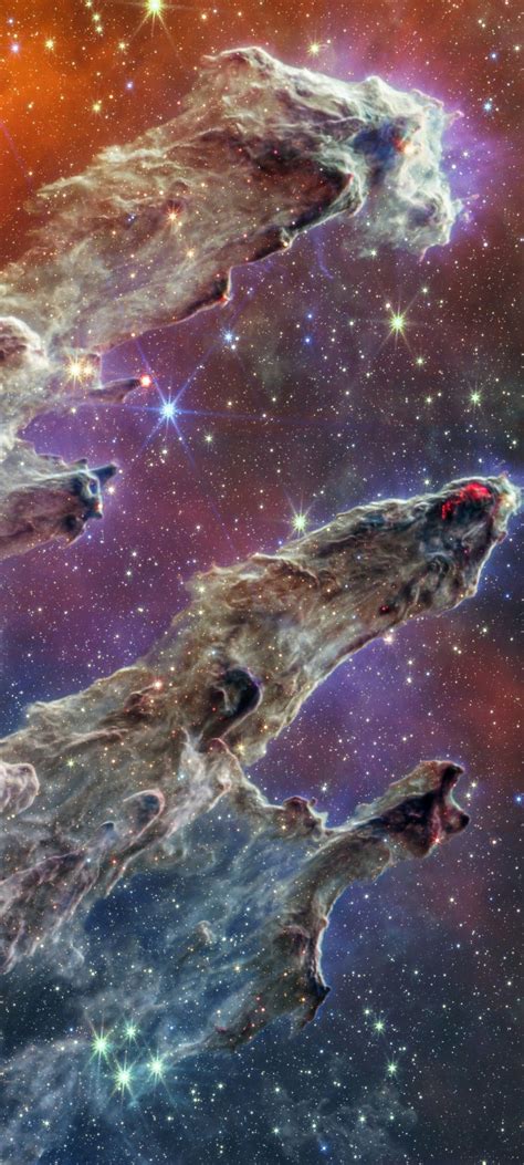 M 16 Eagle Nebula Pillars Of Creation NIRCam And MIRI Composite By NASA