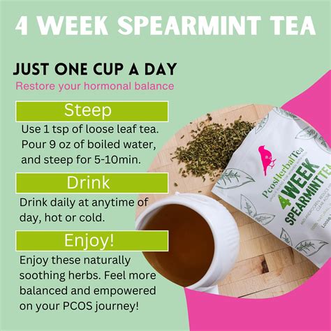 Pcos Spearmint Organic Tea Helps Hormone Balance Reduce Unwanted Hair