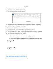 How To Insert Equations In Word A Step By Step Guide Course Hero