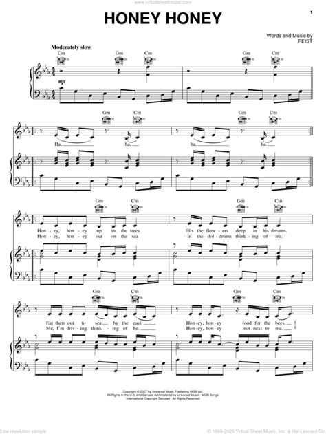 Honey Honey Sheet Music For Voice Piano Or Guitar Pdf