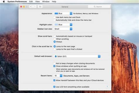 Customize Your Macs Appearance With The General Preference Pane