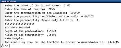 comparison between calculated depth by fea and fuzzy logic on different