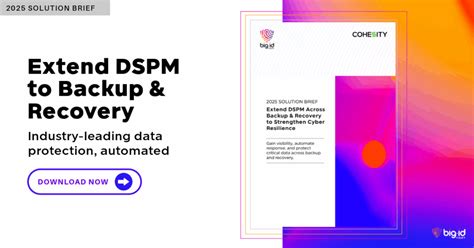 Beyond Backup Transforming Data Security And Protection With Bigid And Cohesity Bigid