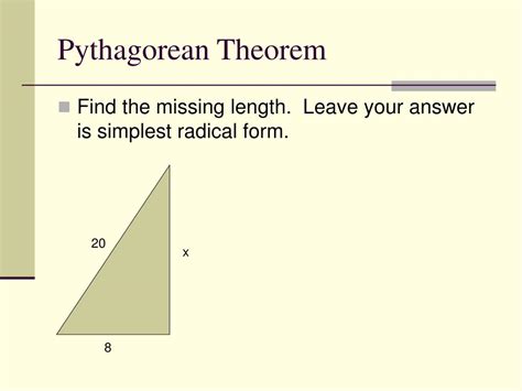 Ppt Pythagorean Theorem And Its Converse Powerpoint Presentation