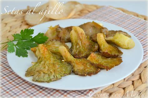 Cocina con Marta Recetas fáciles rápidas y caseras Setas al ajillo