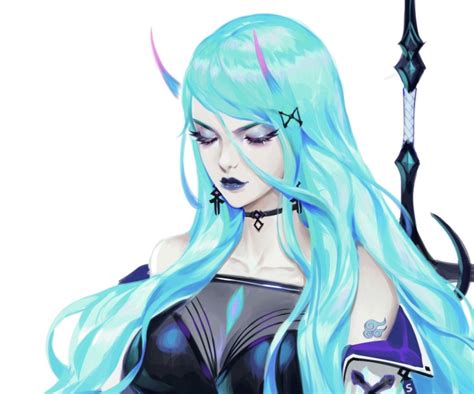 Fantasy Women Hd Aqua Hair Rare Gallery Hd Wallpapers