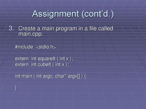 Makefile Assignment Create A File Called F Cpp It Should Contain The