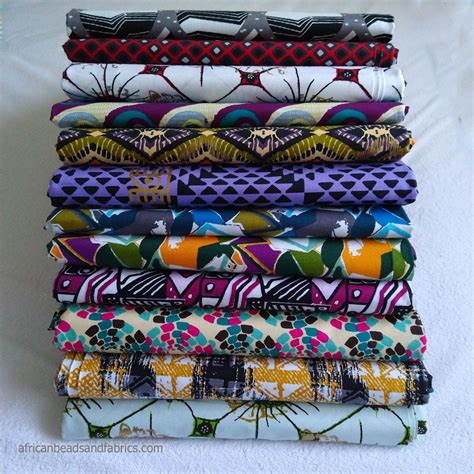 African Woodin Cotton Fabric African Beads Fabrics