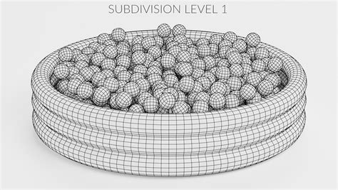 Ball Pool Physics Simulation 3d Model Turbosquid 2244177