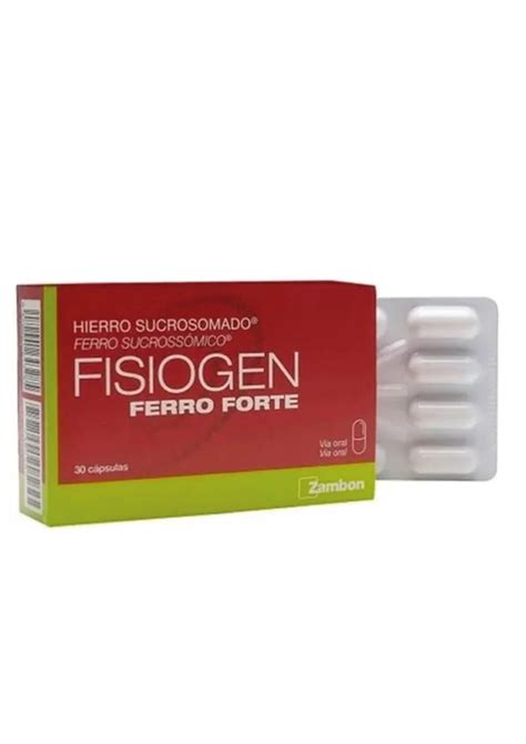Fisiogen Ferro Forte Com 30 Capsulas Farma Ponte