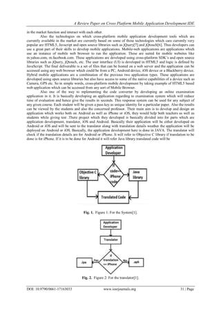 A Review Paper On Cross Platform Mobile Application Development Ide Pdf