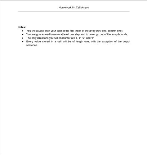 Solved Homework 8 Cell Arrays Function Name Sportscandy