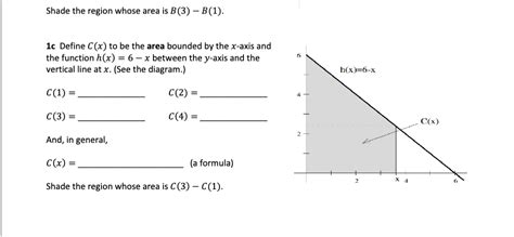 Solved Shade The Region Whose Area Is B3−b1 1c Define