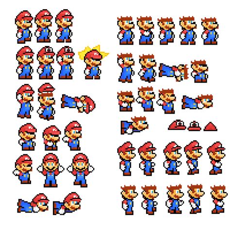 Pixilart Mario Sprite Sheet By MrBowser