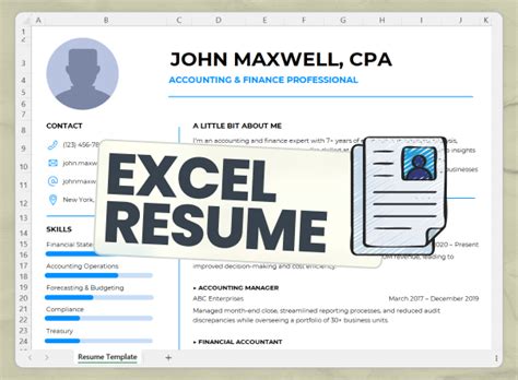Excel Resume Model Wiz