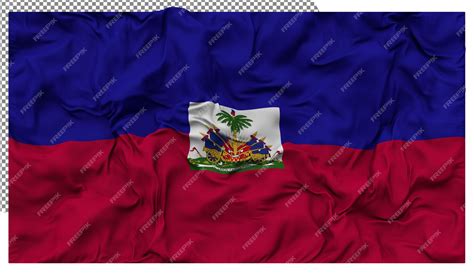 Premium Psd Haiti Flag Waving Cloth Bump Texture Background 3d Rendering