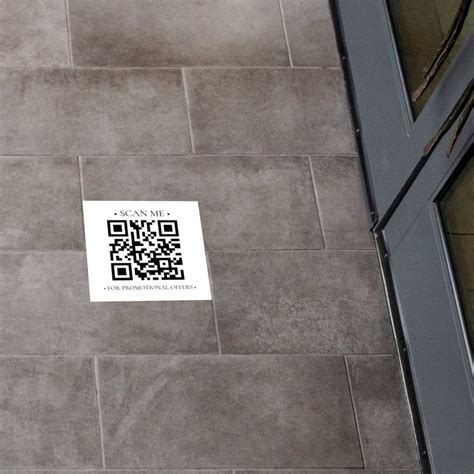 Your Business Qr Code Floor Decals Zazzle Floor Decal Floor