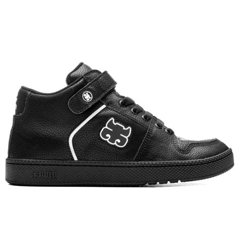 Ipath Grasshopper Black Leather Shoes Red1 Skates