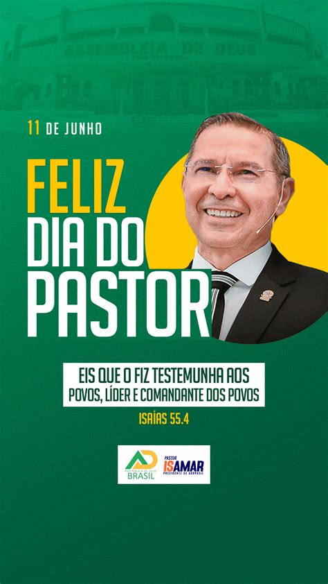 Card Feliz Dia Do Pastor Adbrasil Behance