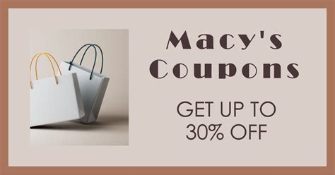 Macys Promo Code September 2024 30 Off Coupons