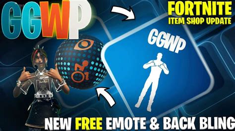 New Fortnite Item Shop W Free Backbling And One News Page Video