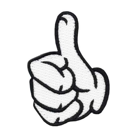 Daumen Hoch Fun Patch Café Viereck