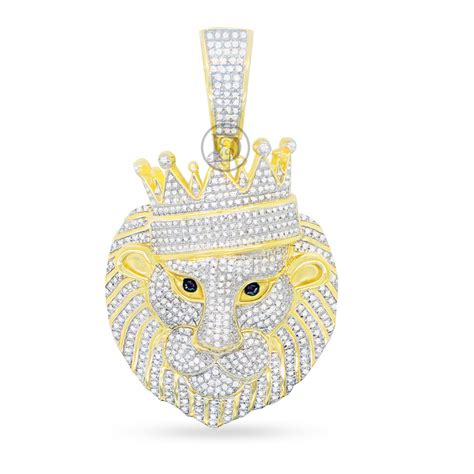 10k Yellow Gold Custom Pendant With 095 Ct Diamonds Exotic Diamonds