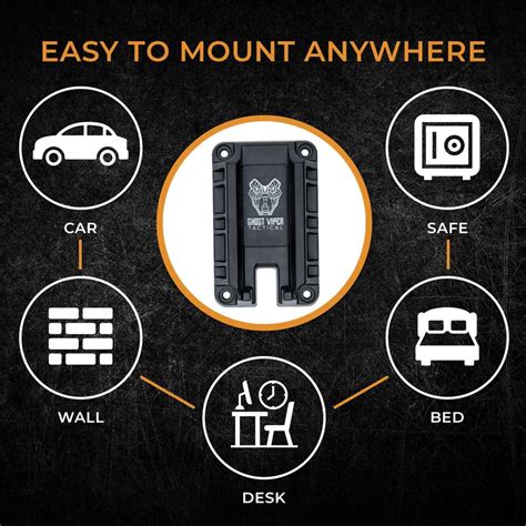 Gvt Magnetic Handgun Mount Tpu Construction Mounting