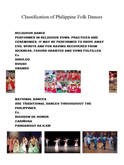 Classification Of Philippine Folk Dances Pdf