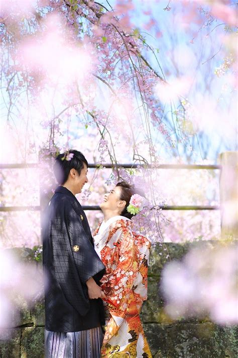 桜と一緒に前撮り・毎年大人気のプラン 前撮り・ブライダル撮影専門スタジオフィール 結婚式 前撮り ポーズ 和装 ウェディング