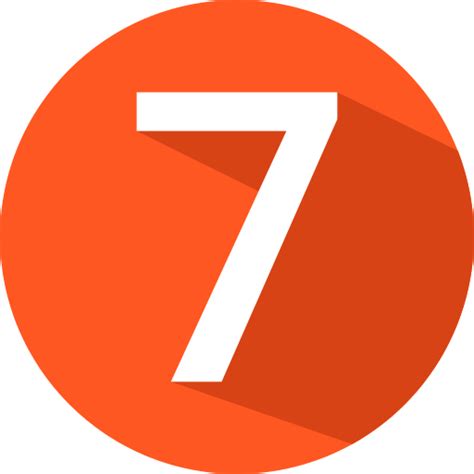 Seven Generic Flat Icon