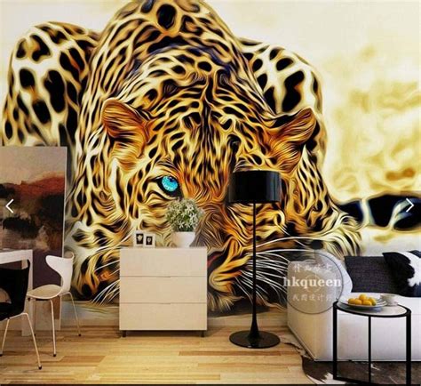 Leopard Print Bedroom Wallpaper