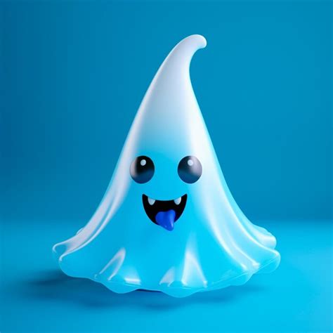 Premium Ai Image A Cute Little Ghost Cute And Smiling For Halloween