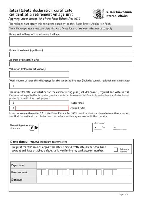 Retirement Village Declaration Certificate Fill And Sign Online With Lumin
