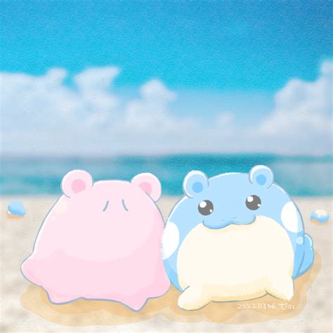 群青の海岸にて Ibispaint