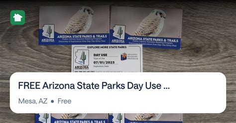 Free Arizona State Parks Day Use Pass For Free In Mesa Az For Sale