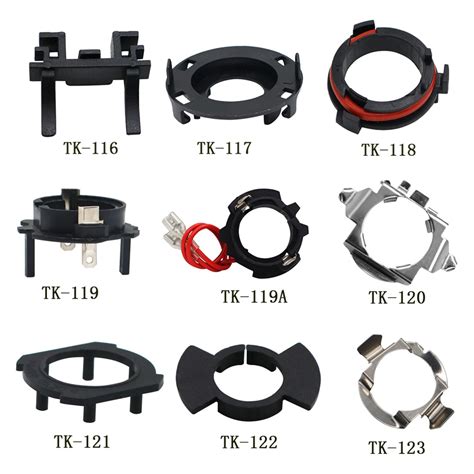 2pcs H7 H1 Led Car Headlight Bulb Base Holder Adapter Socket For Fiat Ford Hyundai Vw Kia