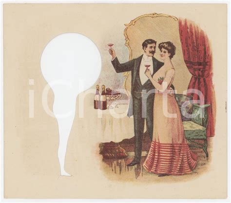 1900 Ca Vintage Erotic Couple With Woman Dressed