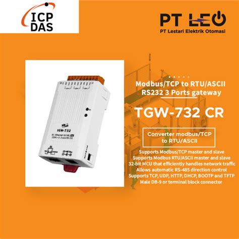 Jual ICP DAS Tiny Modbus RS 232 Ports TGW 732 CR Kab Bekasi