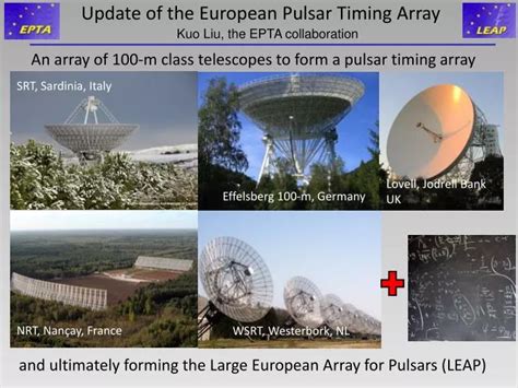 Ppt Update Of The European Pulsar Timing Array Powerpoint Presentation Id 1614352
