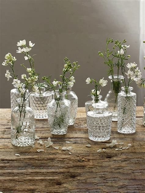 1pc Glass Flower Vase Shein Usa