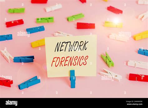 Writing Note Showing Network Forensics Business Concept For Monitoring And Analysis Of Computer