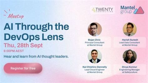 Rob Macinnes On Linkedin Ai Through The Devops Lens Thu 28 Sept 2023 6 00 Pm Meetup