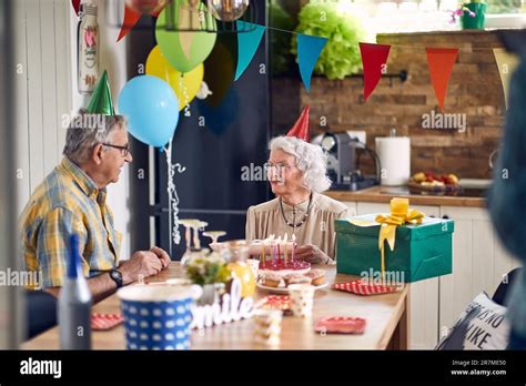 Beautiful Moment Of Love And Birthday Celebration As Grandpa Surprises