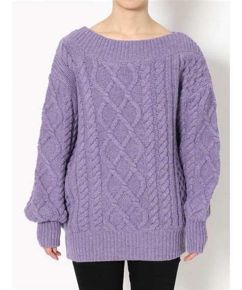 Lagunamoon（ラグナムーン）の「アシンメトリーアランニット（ニットセーター）」 Wear