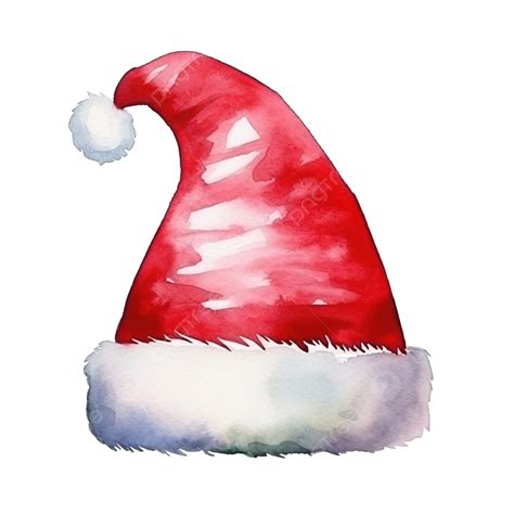 수채화 크리스마스 모자 산타 모자 산타 수채화 Png 일러스트 및 이미지 에 대한 무료 다운로드 Pngtree