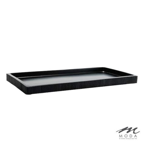 M Moda At Home Enterprises Ltd Fitzroy Tray Resin Black 106026 The