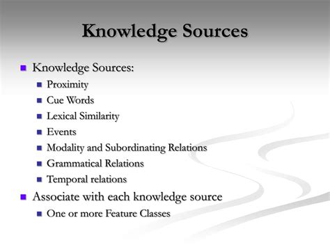 Ppt Classification Of Discourse Coherence Relations An Exploratory