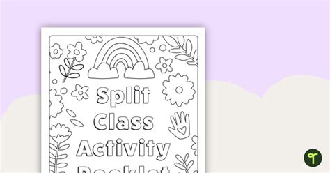 Split Classfast Finisher Booklet Front Cover Affirmation Theme